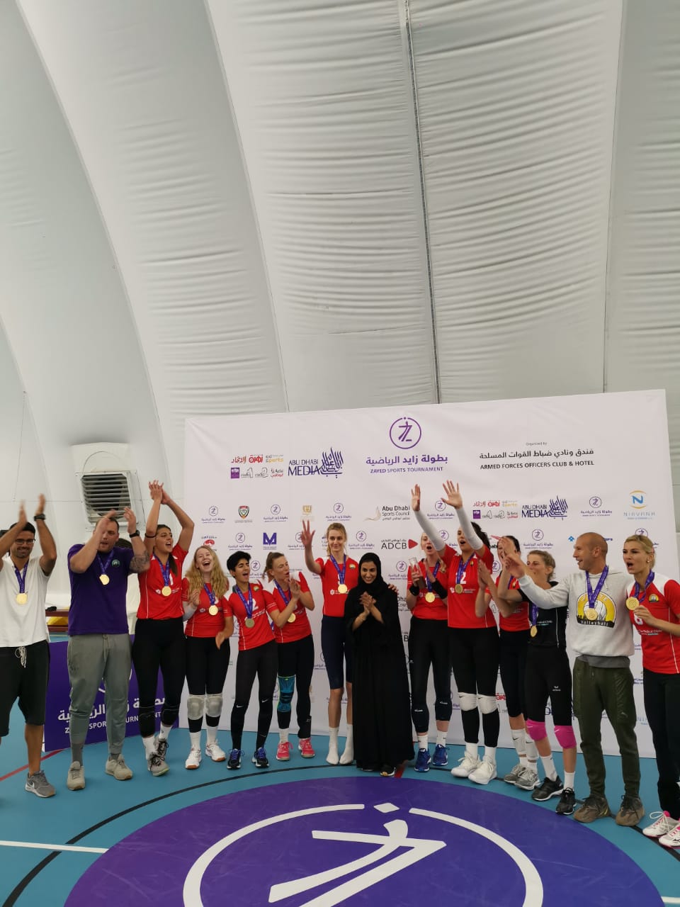 Zayed Sports Tournament 1st place – Elite Volleyball Academy Dubai